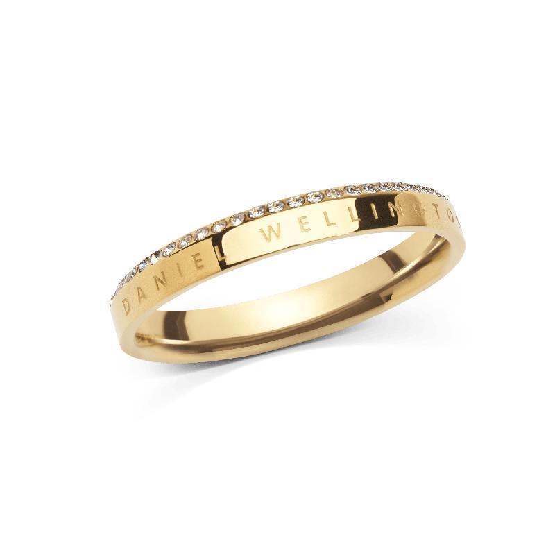 Daniel Wellington Classic Aura Gold Ring with Sparkling White Crystals