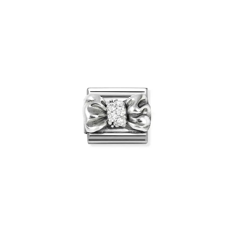 Nomination Composable Link Number 15, Cubic Zirconia, 9K Rose Gold