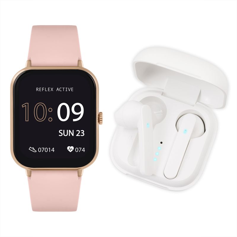 Series 23 Reflex Active Pink Smart Watch & True Wireless Sound Earbud