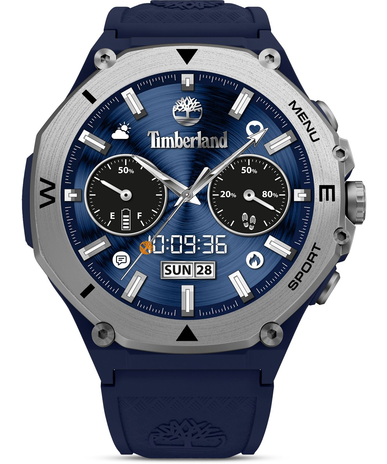 Timberland Trail Force S2 Men's Navy Blue Smartwatch – Rugged Outdoor GPS